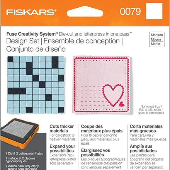Fiskars | Other | Fiskars Square Design Set Simple Pattern Medium Heart ...